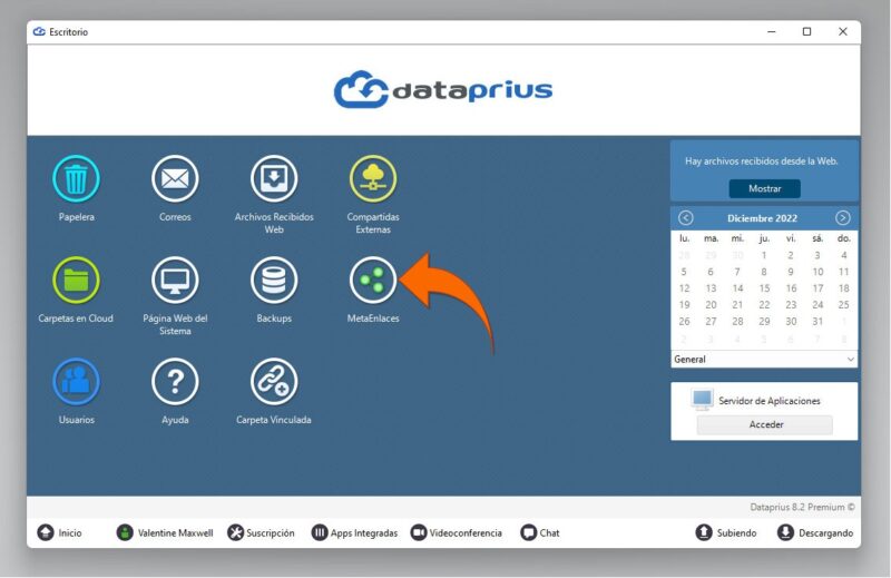 Usando los Metaenlaces en Dataprius - Manual Dataprius
