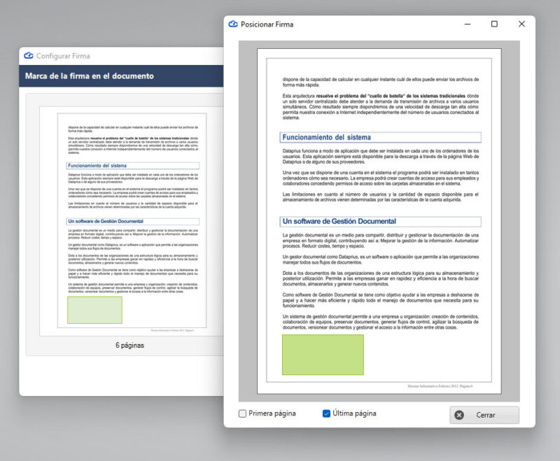 Firma de documentos con certificado digital